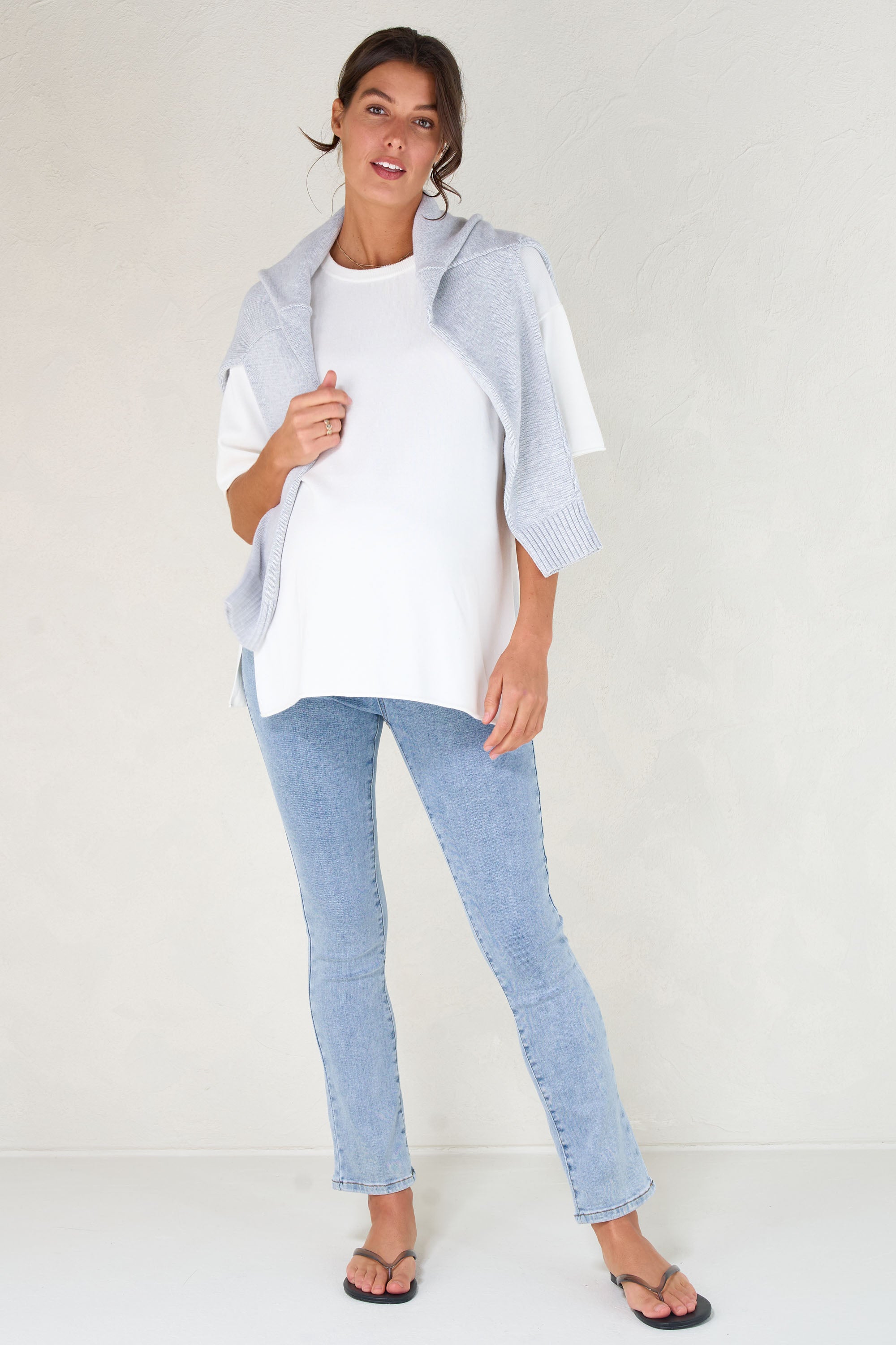Maternity Slim Straight Jean – BAE The Label Australia