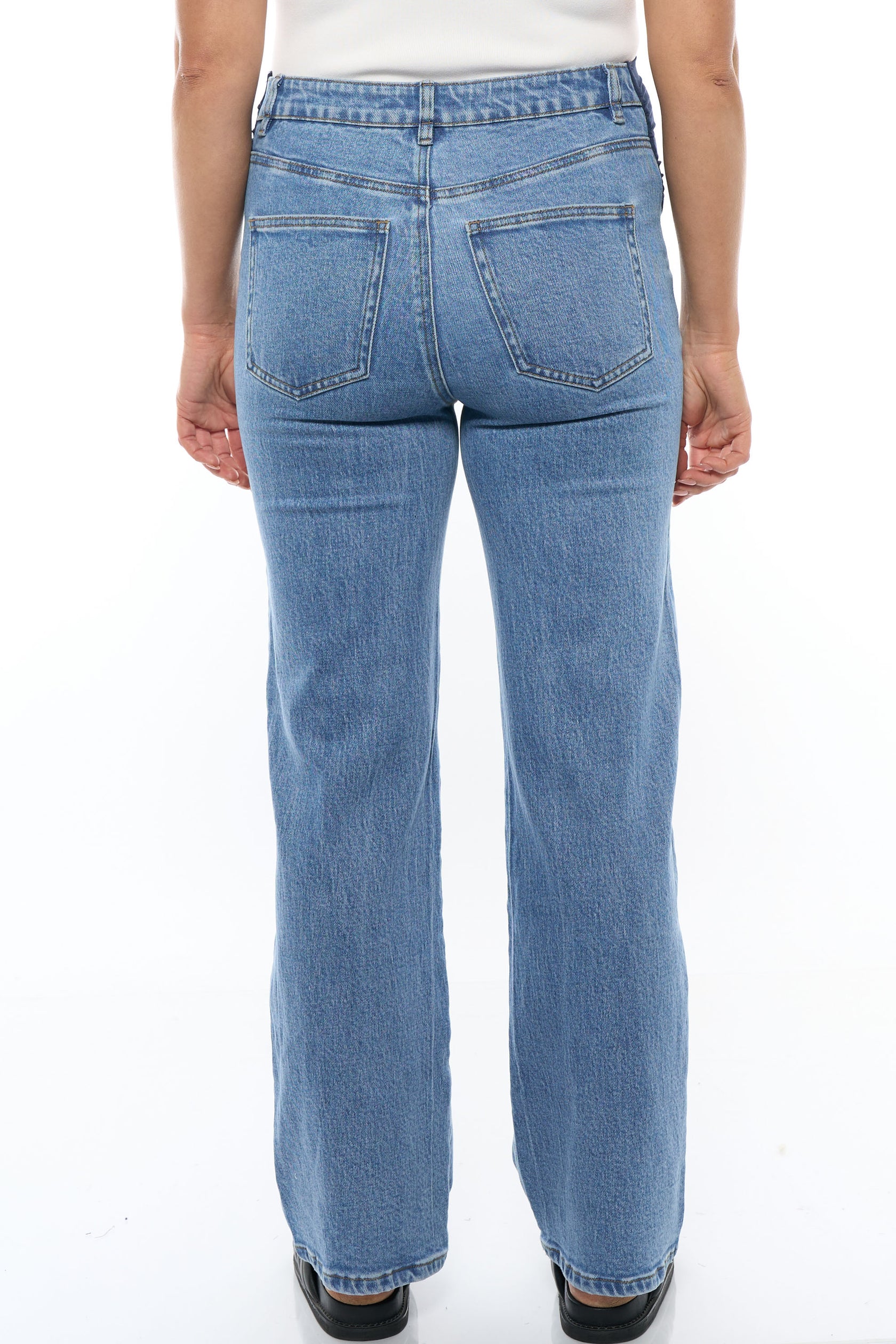 Maternity Over-bump wide leg jean – BAE The Label Australia