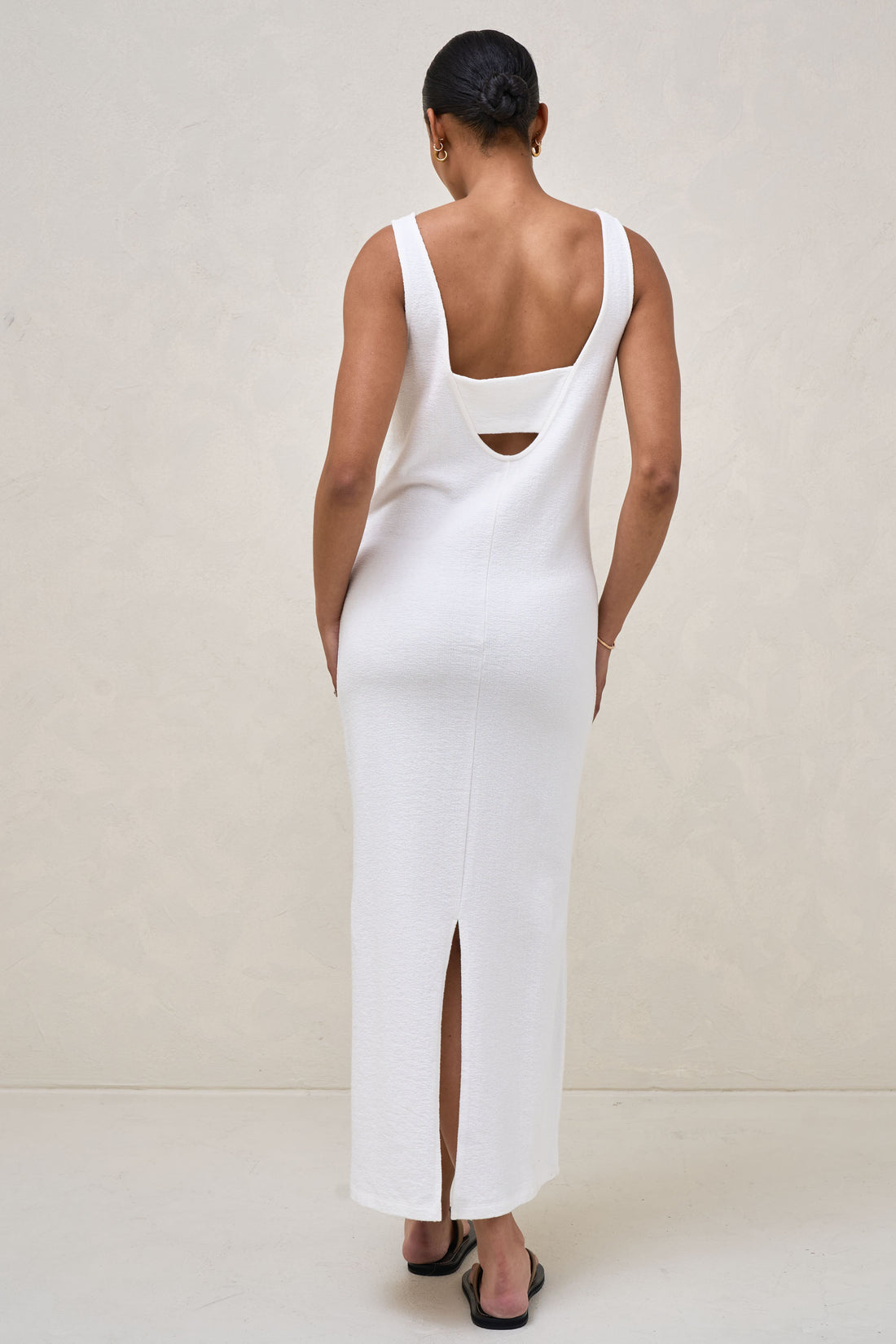 White Maternity Column Dress – BAE The Label Australia
