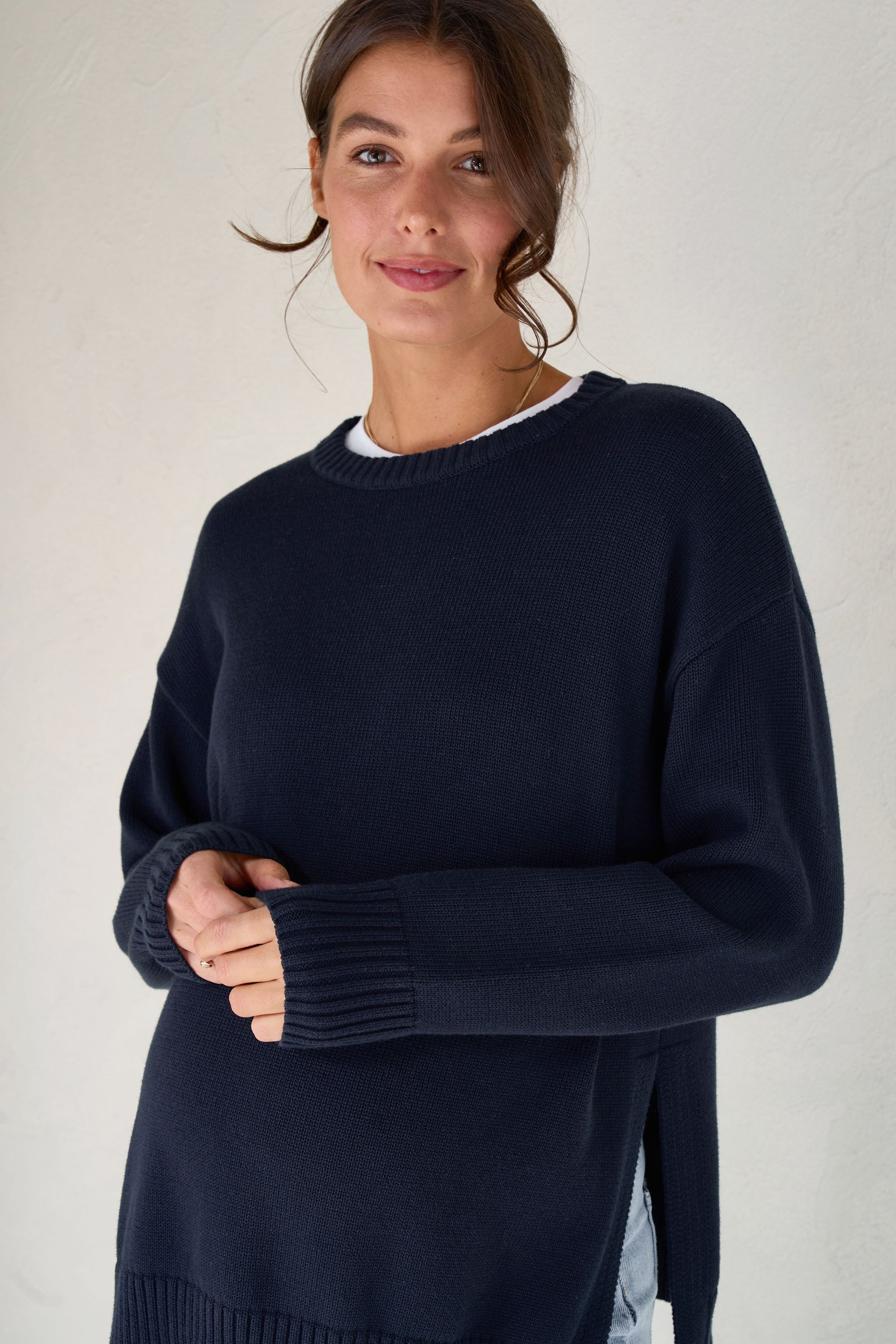 Navy Maternity Knit Jumper – BAE The Label Australia