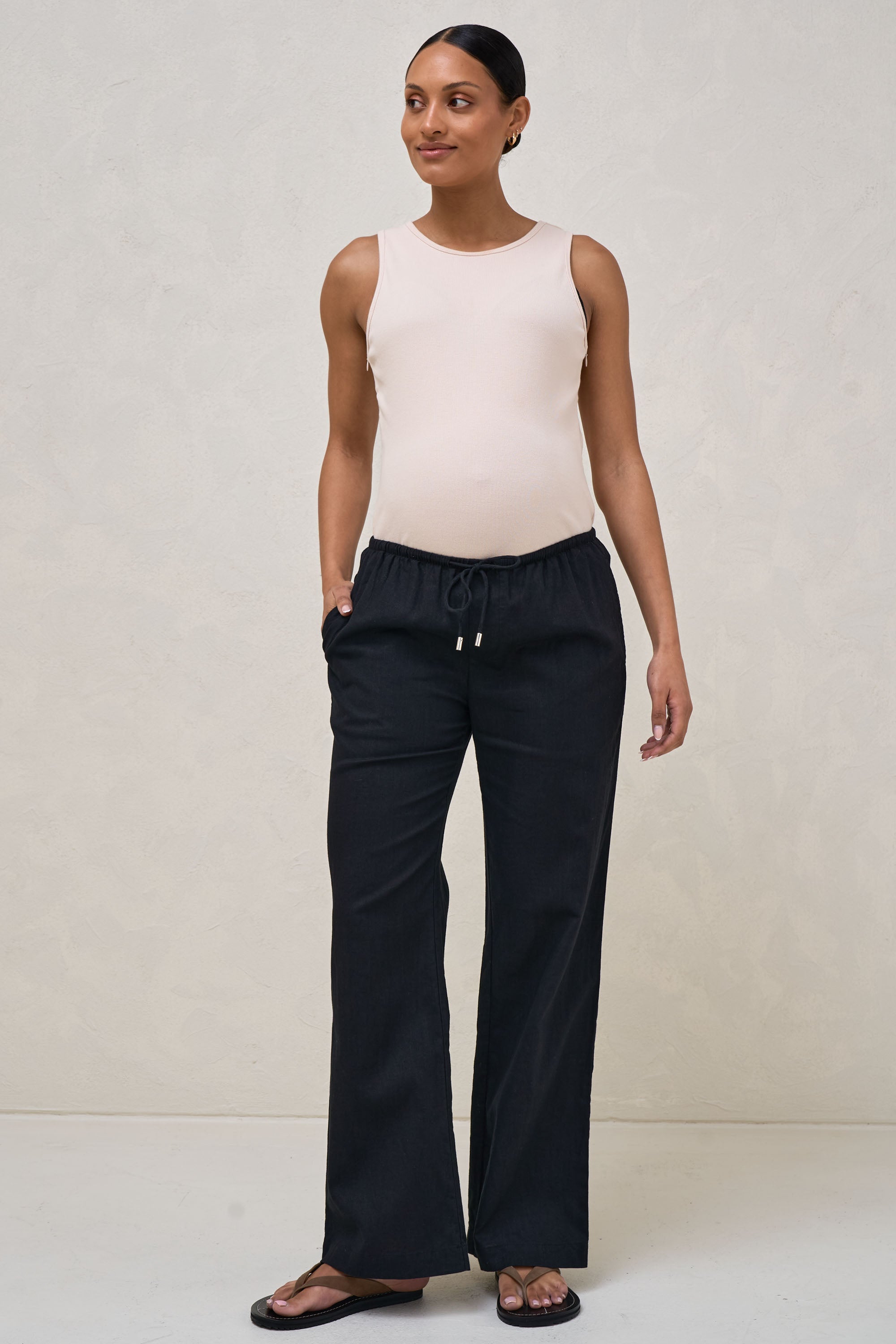 WHS26-TAN12-Something Else Nursing Tank - Almond – BAE The Label Australia