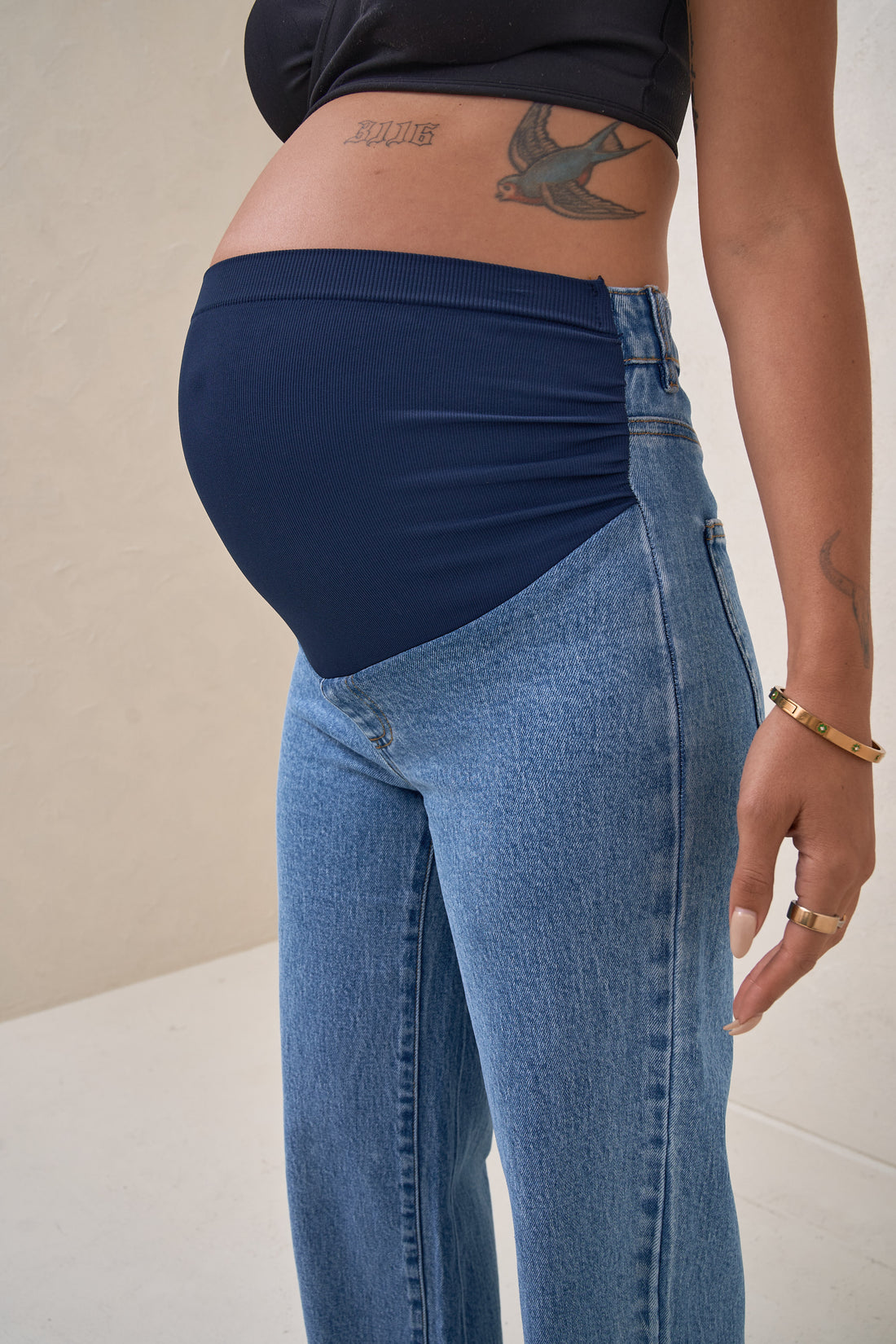 Maternity Over-bump wide leg jean – BAE The Label Australia