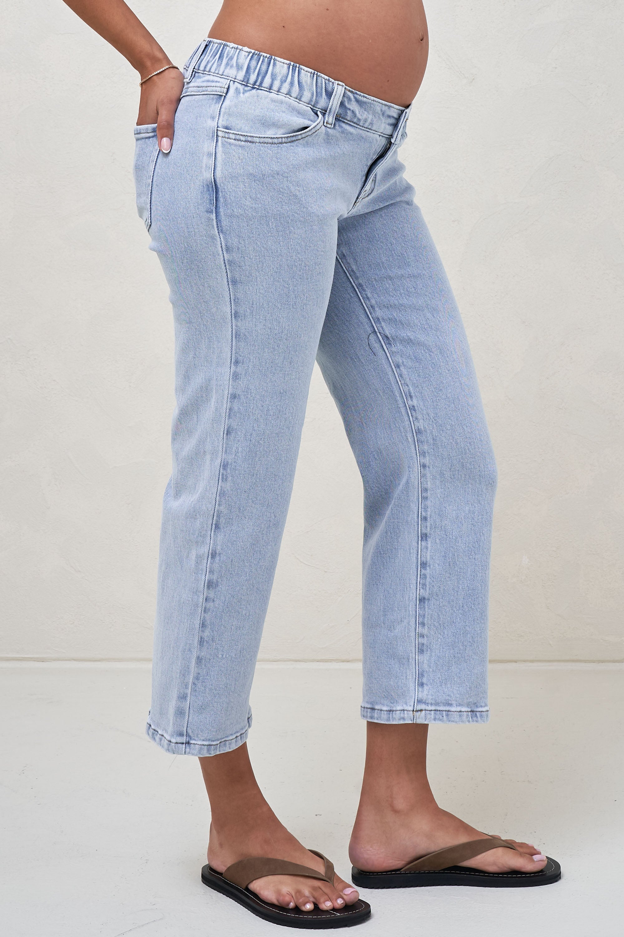 Crop Wide Maternity Under-bump Jean – BAE The Label Australia